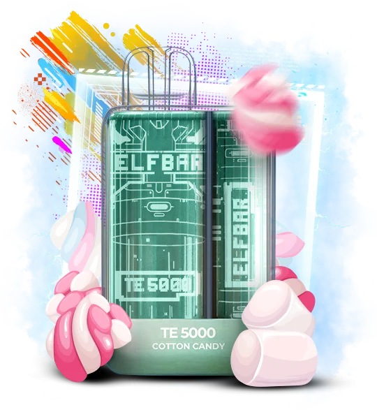 Disposable Pod-system Elf Bar TE5000 Cotton Candy. Купити одноразку в ...